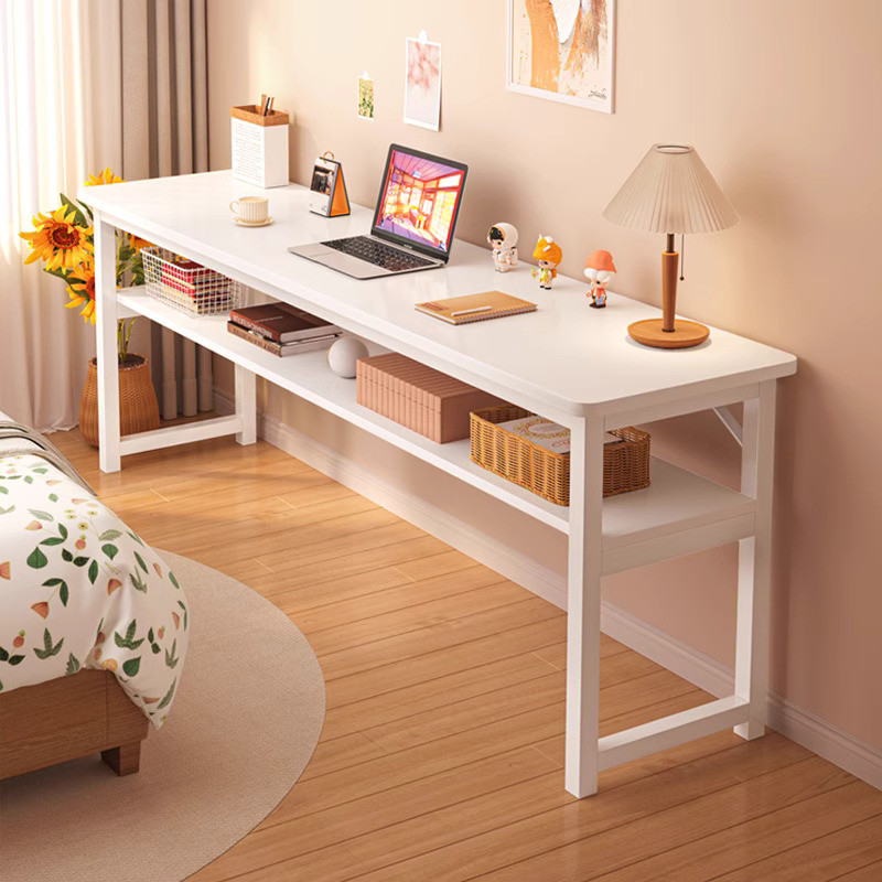 Female Bedroom Household Use Long Rectangular Narrow Table Against The ...