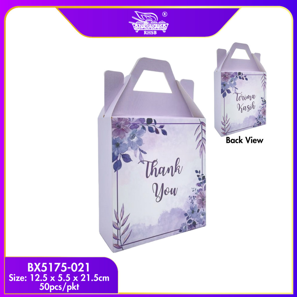 50PCS BAHULU BOX / DOORGIFT BOX / GOODIES BOX / WEDDING SOUVENIR BOX ...