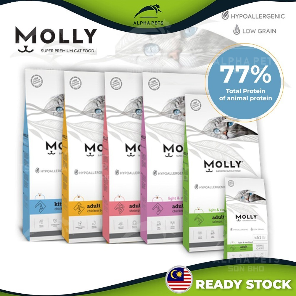 ALPHA PETS Molly Cat Food 2kg Molly Kitten Food Cat Dry Food Cat ...