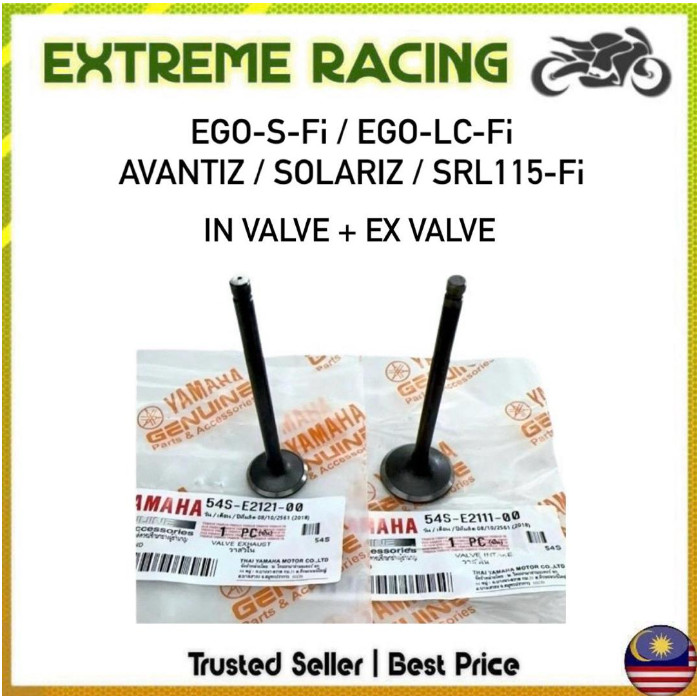 In + Ex Valve Set Intake Valve Minyak & Exhaust Valve Api IN EX Set ...