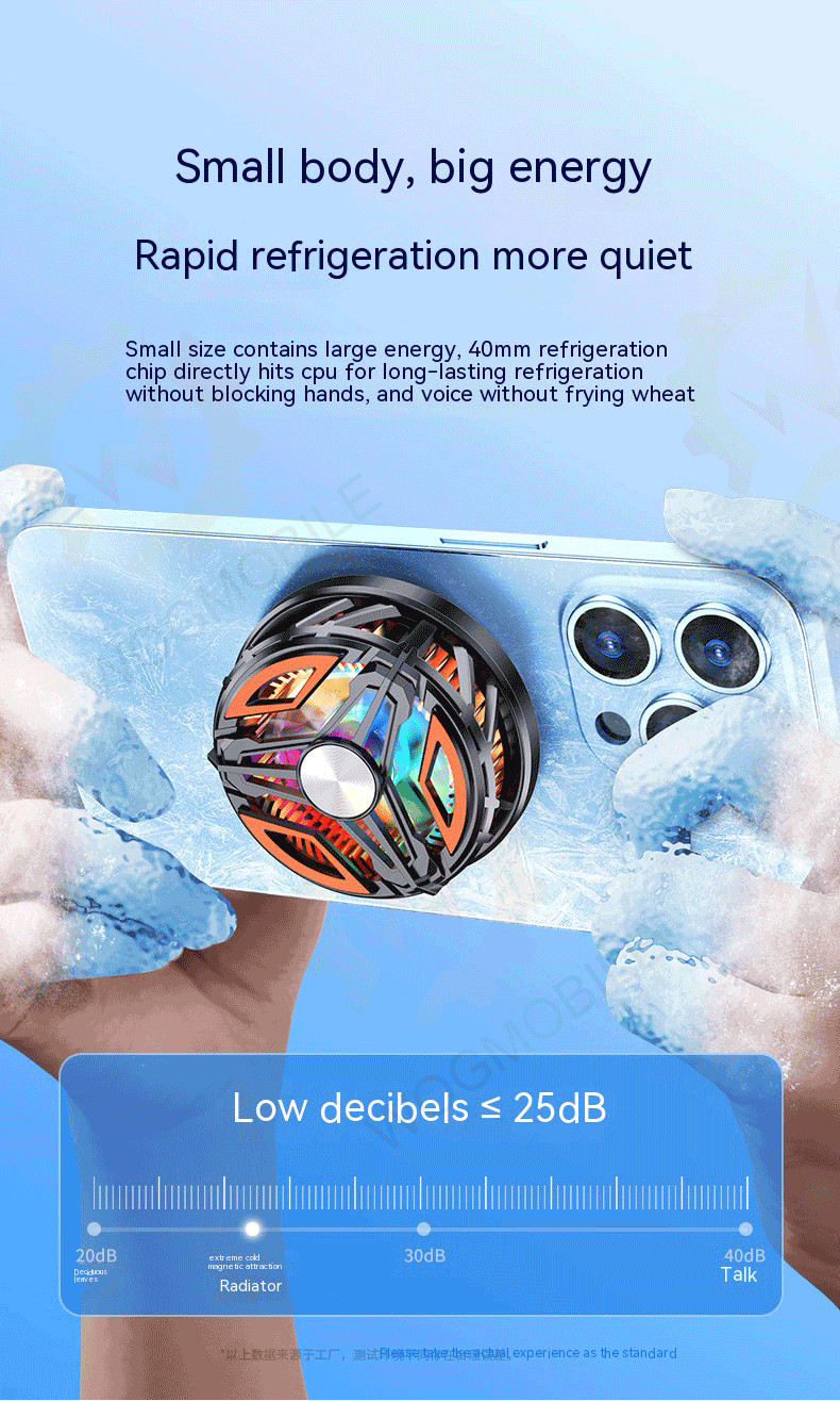 15W GT31 (ICE)Mobile Cooler for Mobile Phones Magnetic Attraction Back ...