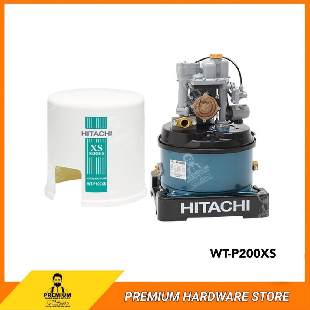HITACHI Japan Automatic Pump 200W (WT-P200XS) Tank Type Shallow Well ...