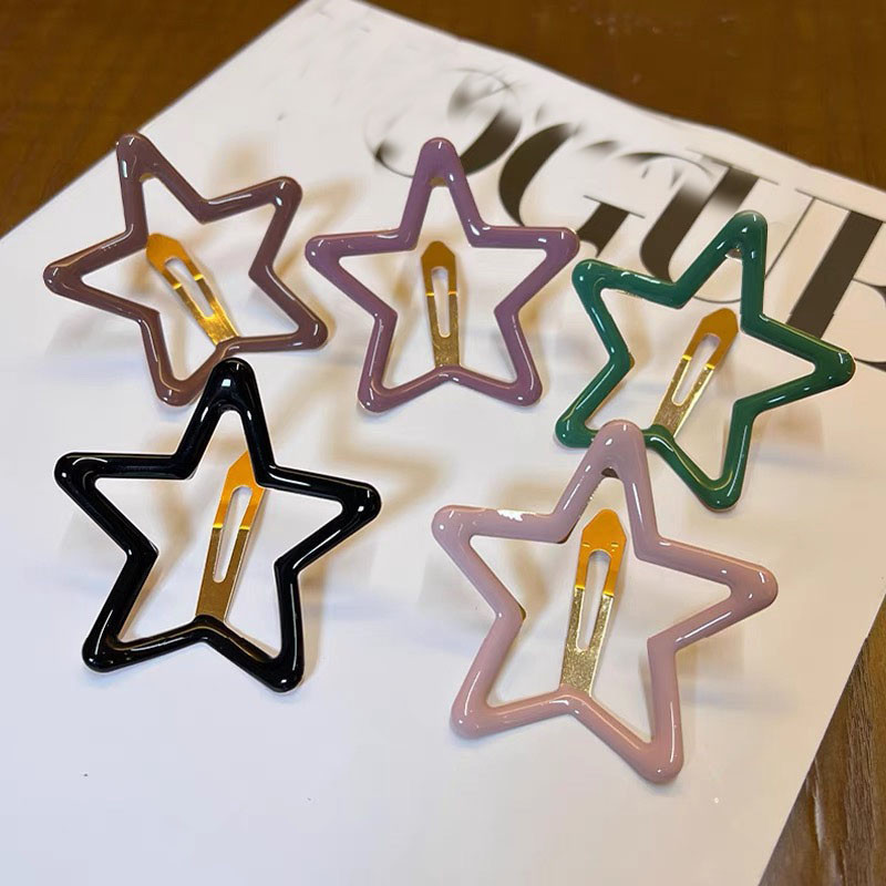 5Pcs Large Star Clips Hair For Girls Non-Slip Hair Clips Star Hair ...