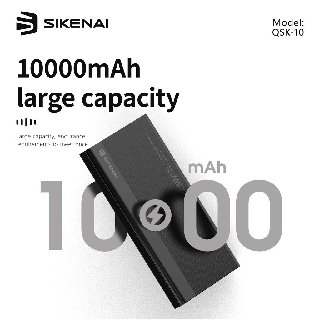 SIKENAI QSK-10 22.5W + PD20W 10000mAh Fast Charging 4-Port Powerbank ...