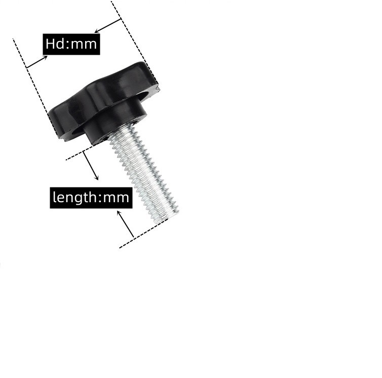 [XNY] Torx Handle Screw Hand Screw Six-Star Screw Knob Plastic with ...