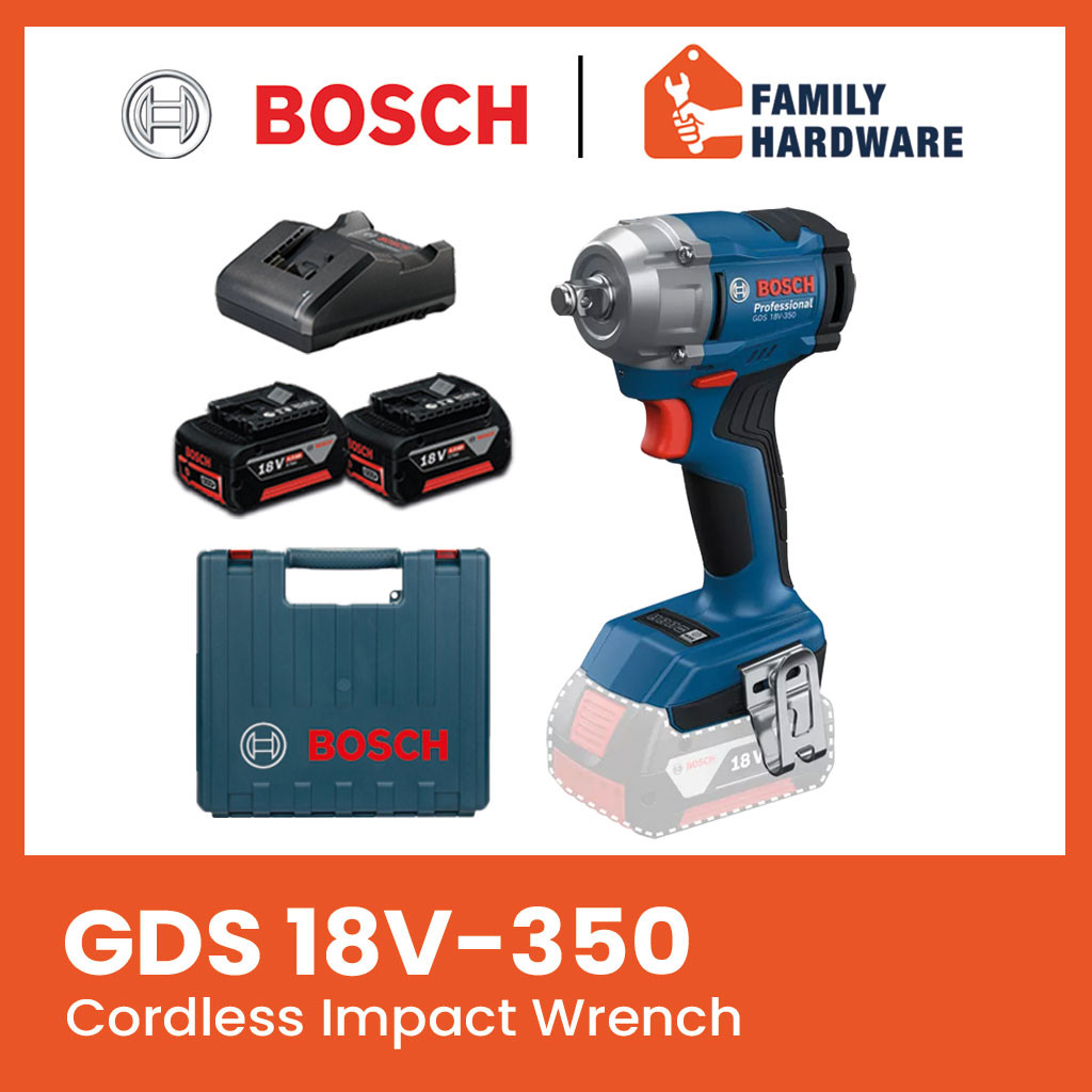 BOSCH GDS 18V-350 18V Cordless Impact Wrench 560Nm GDS 250 GDS250 GDS ...