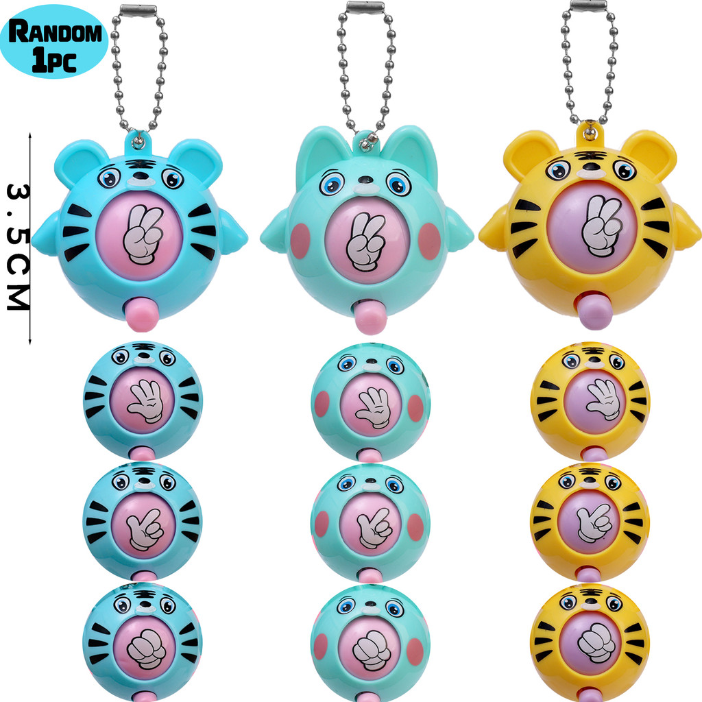 1/3Pcs Creative Mini Fair Finger-guessing Game Toy Keychain - Rock ...