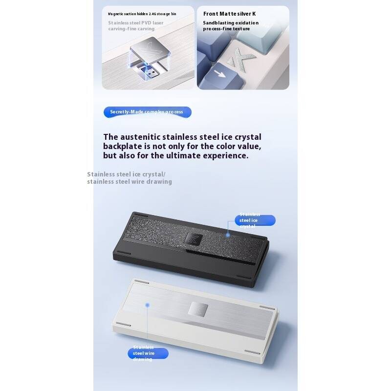 MCHOSE KX75 Aluminum lump customized mechanical keyboard quick ...