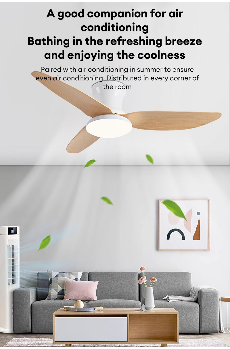 Ceiling Fan With Light Cooling Fan 6 Speed Nordic Ceiling Fan Light ...