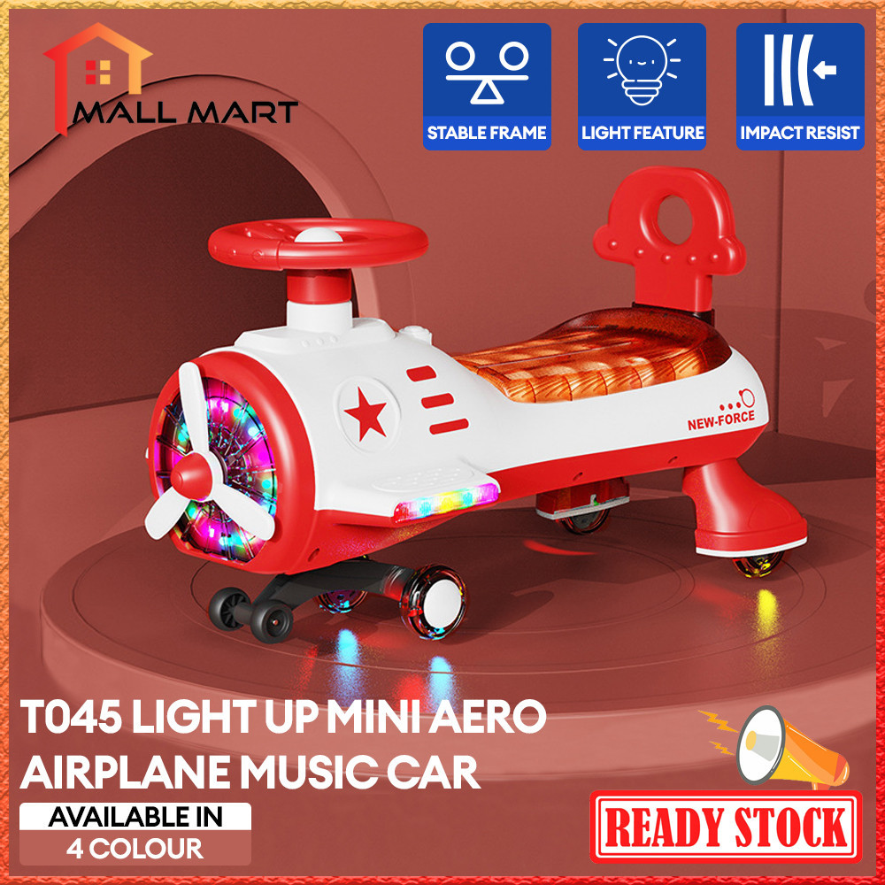 Mallmart T045 Swing car yoyo car Mini Aero Airplane Light up Music ...