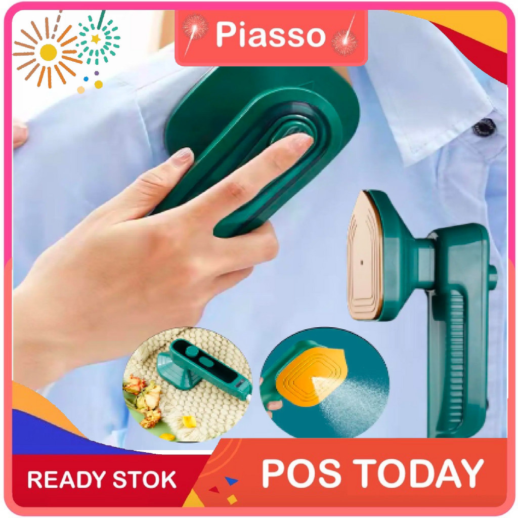 🔥READY STOCK🔥PIASSO 3PCS FULLSET 2 Ways Garment Steamer Handheld Wet ...