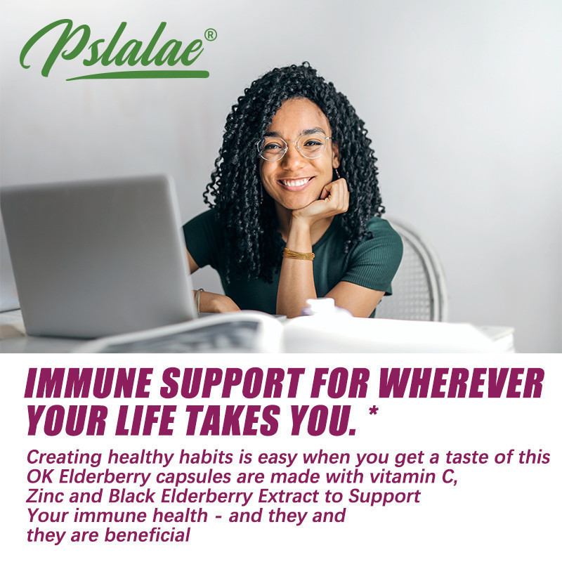 Pslalae Elderberry capsules contain multivitamins and zinc to support ...
