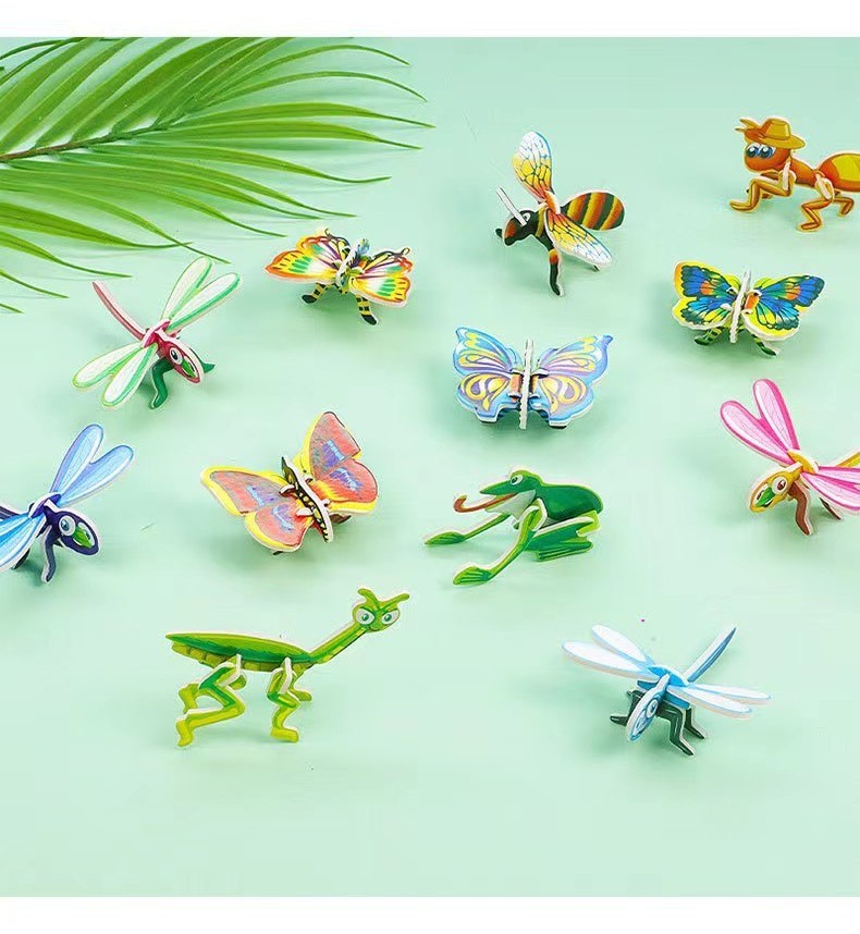 Toy Kanak-Kanak Model Teka-teki Kad 3D Mainan Pendidikan Kanak-Kanak ...