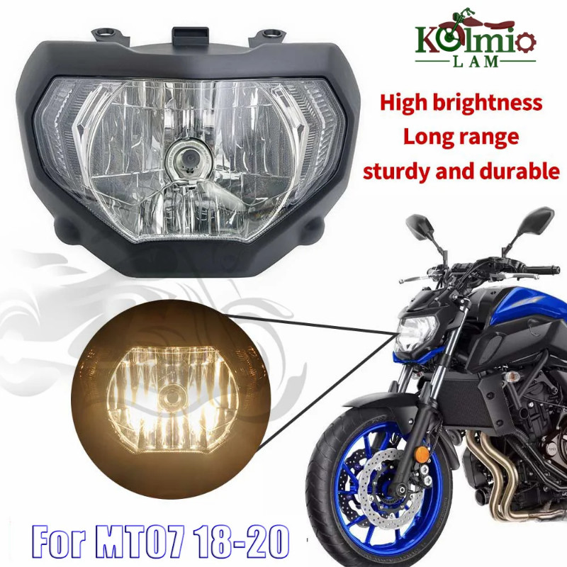 Fit For 2018 - 2020 YAMAHA MT-07 MT07 Motorcycle Headlight Front ...