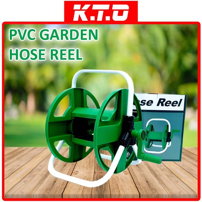 Portable PVC Garden Hose Reel Outdoor Organizer Water Pipe Holder ...