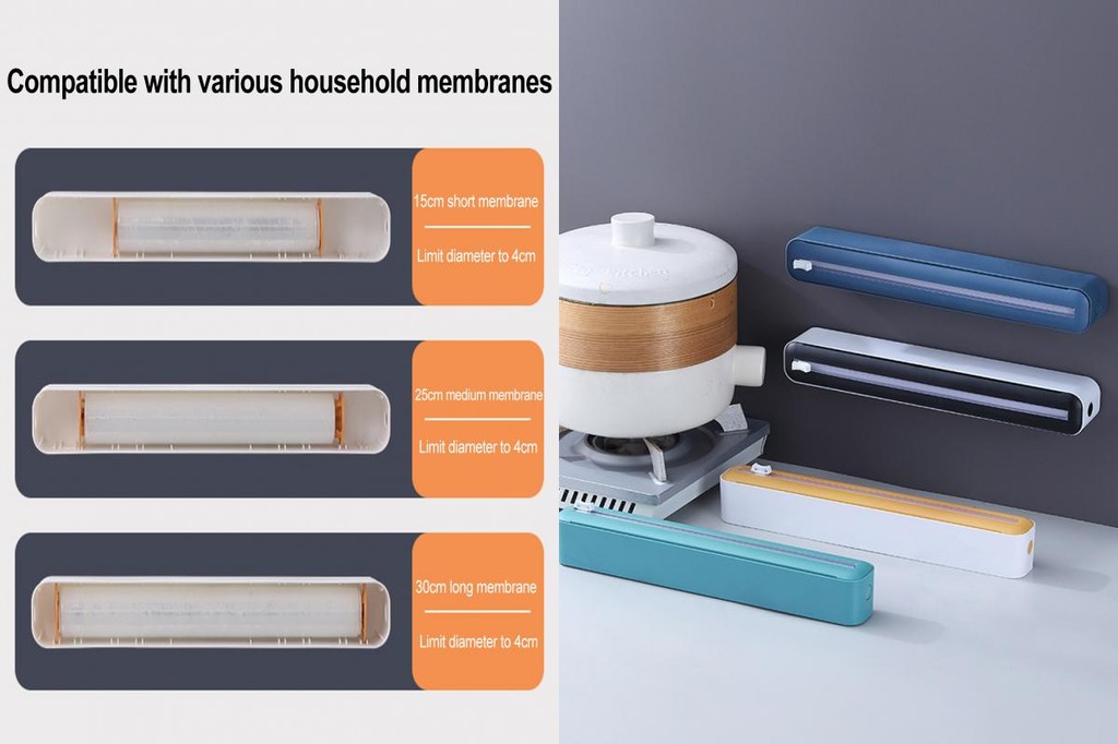 Food Wrap Dispenser Slider Cutting Machine Adjustable Plastic Wrap ...