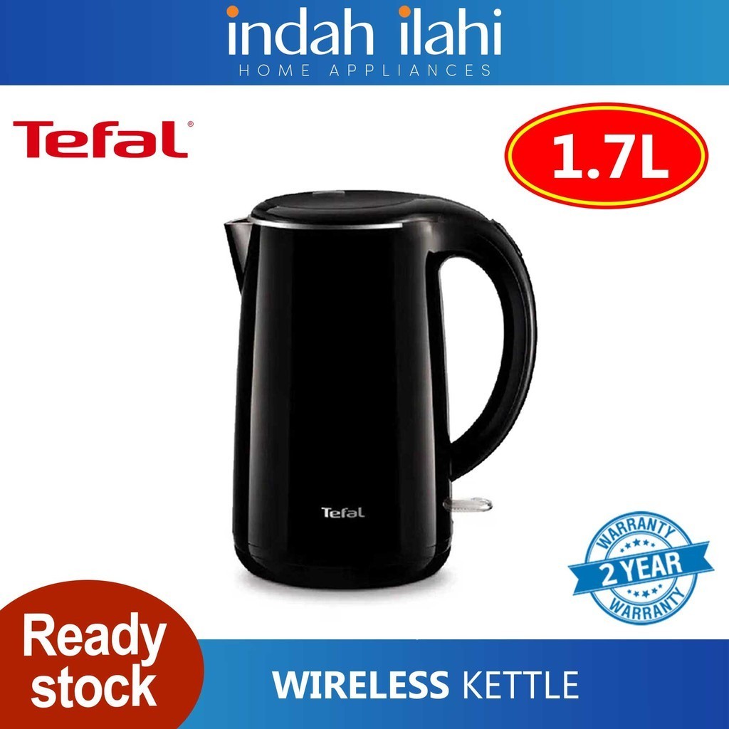 Tefal Safe Tea Kettle Black 1.7L KO2608 | Shopee Malaysia