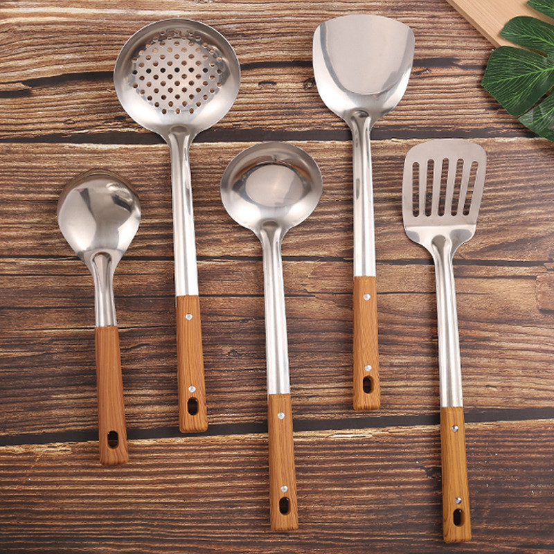304 Stainless Steel Spatula Household Kitchen Utensils Colander/Spoon ...