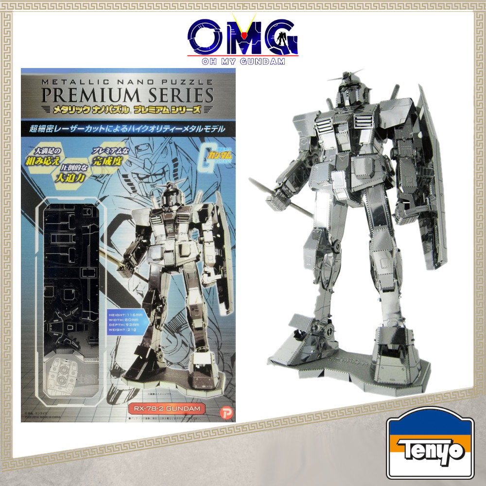 Tenyo Metallic Nano Puzzle Gundam RX-78-2 21980 Bandai Gundam RX782 RX ...