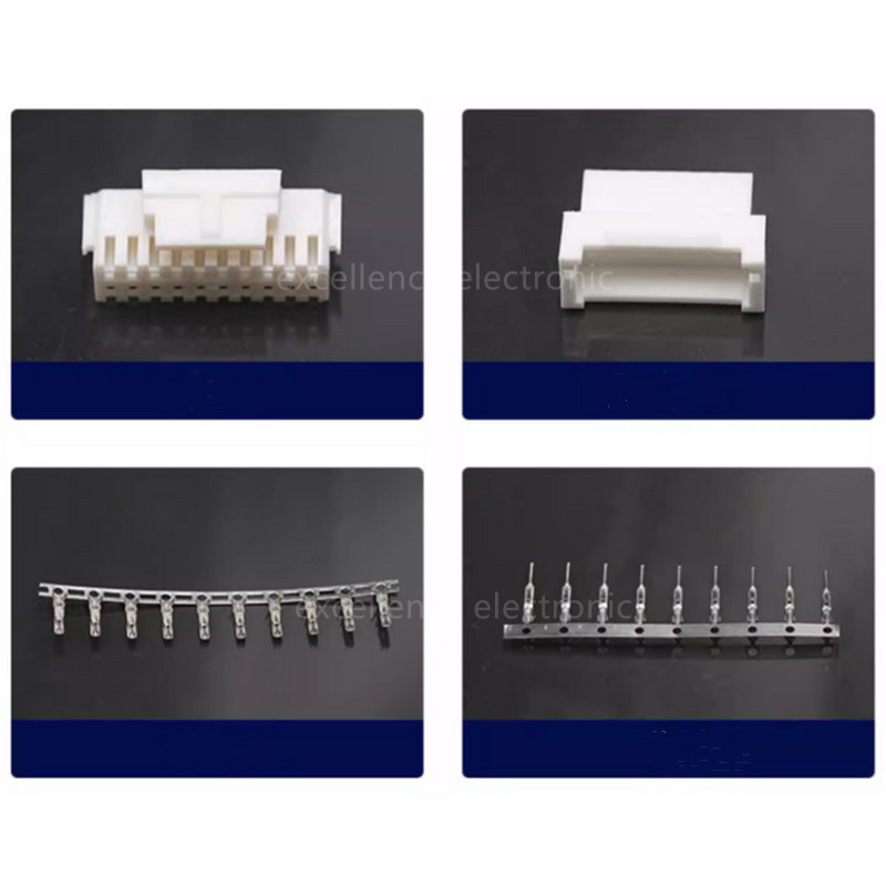 10Sets PHB 2.0mm Connector 2.0 Male Female Housing Double Row with Buckle PHSD 2*2/3/4/5/6/7/8/9 ...