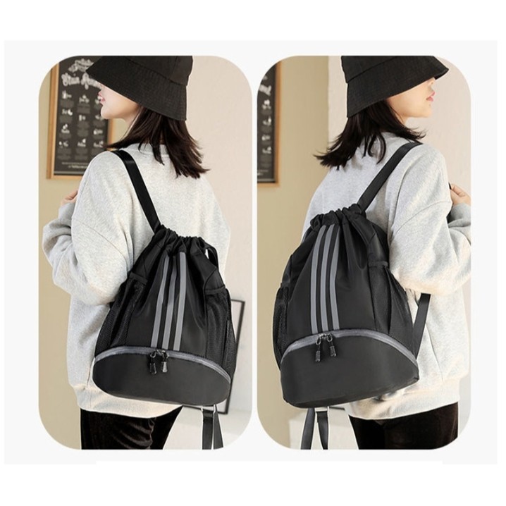 Outdoor Waterproof Drawstring Bag Gymsack Hiking Bag Cycling Bag ...