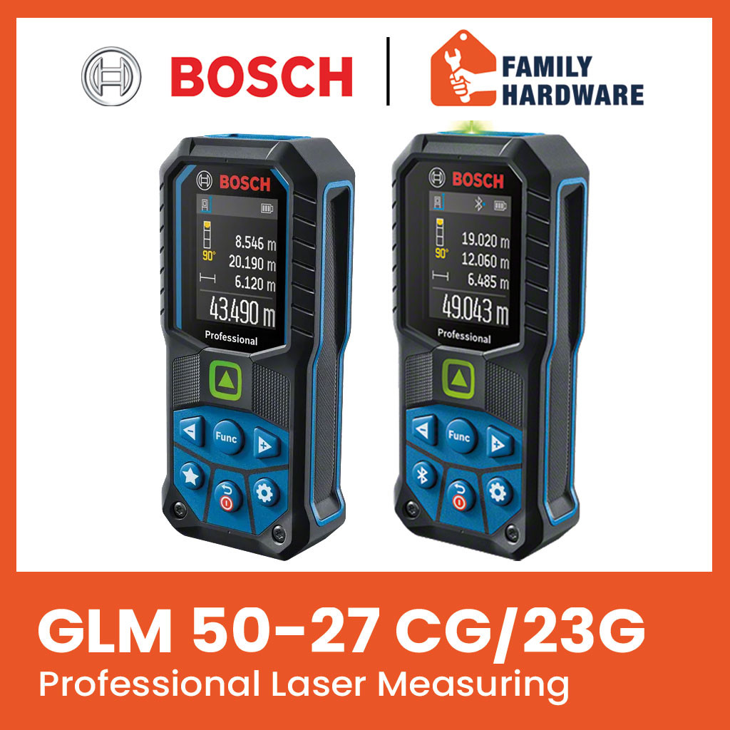 BOSCH GLM 50-27 CG GLM 50-23 G Professional Laser Measuring Pengukur Lase GLM50-27CG GLM50-23G ...