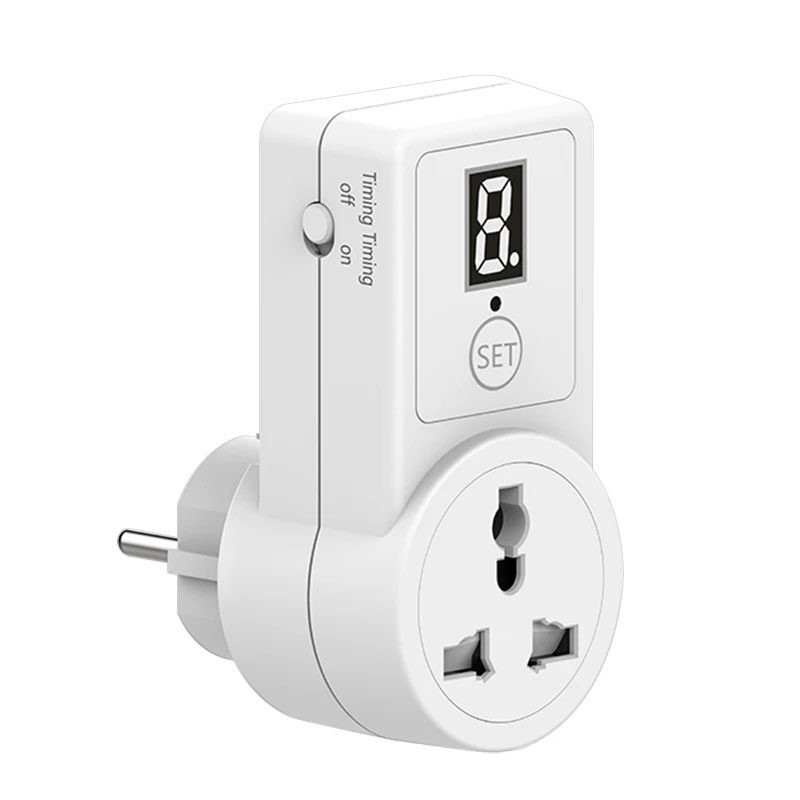 Countdown Socket Timer Switch Time Controller Socket 2 Digits Display Timer Socket EU Plug ...