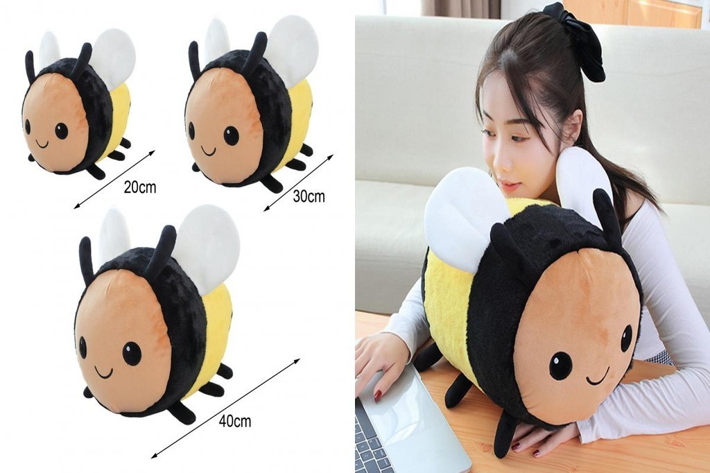 [EY] Fluffy Insect Plush Toy Children Toy Gift Stuffed Animal Plush Bee ...