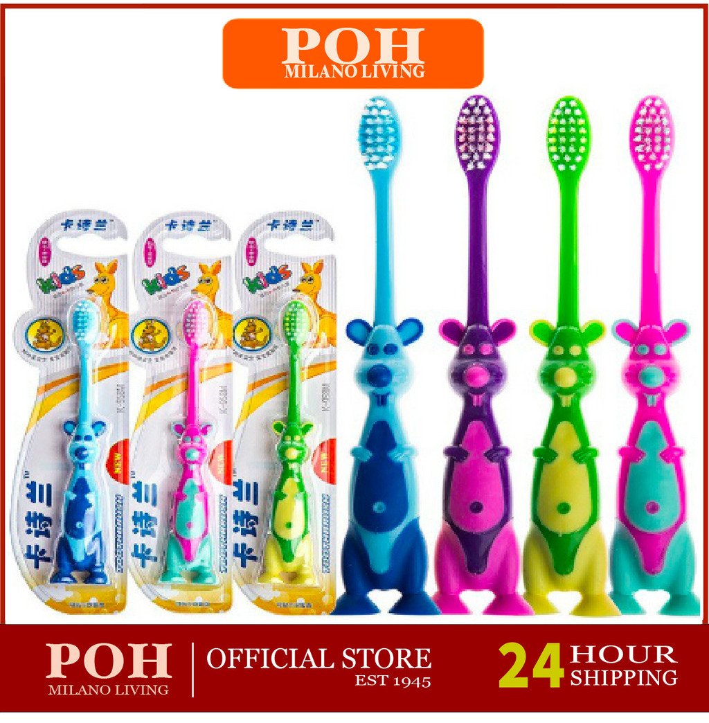 🔥READY STOCK🔥POH Kangaroo Soft Hair Kids Children's Toothbrush Cartoon ...