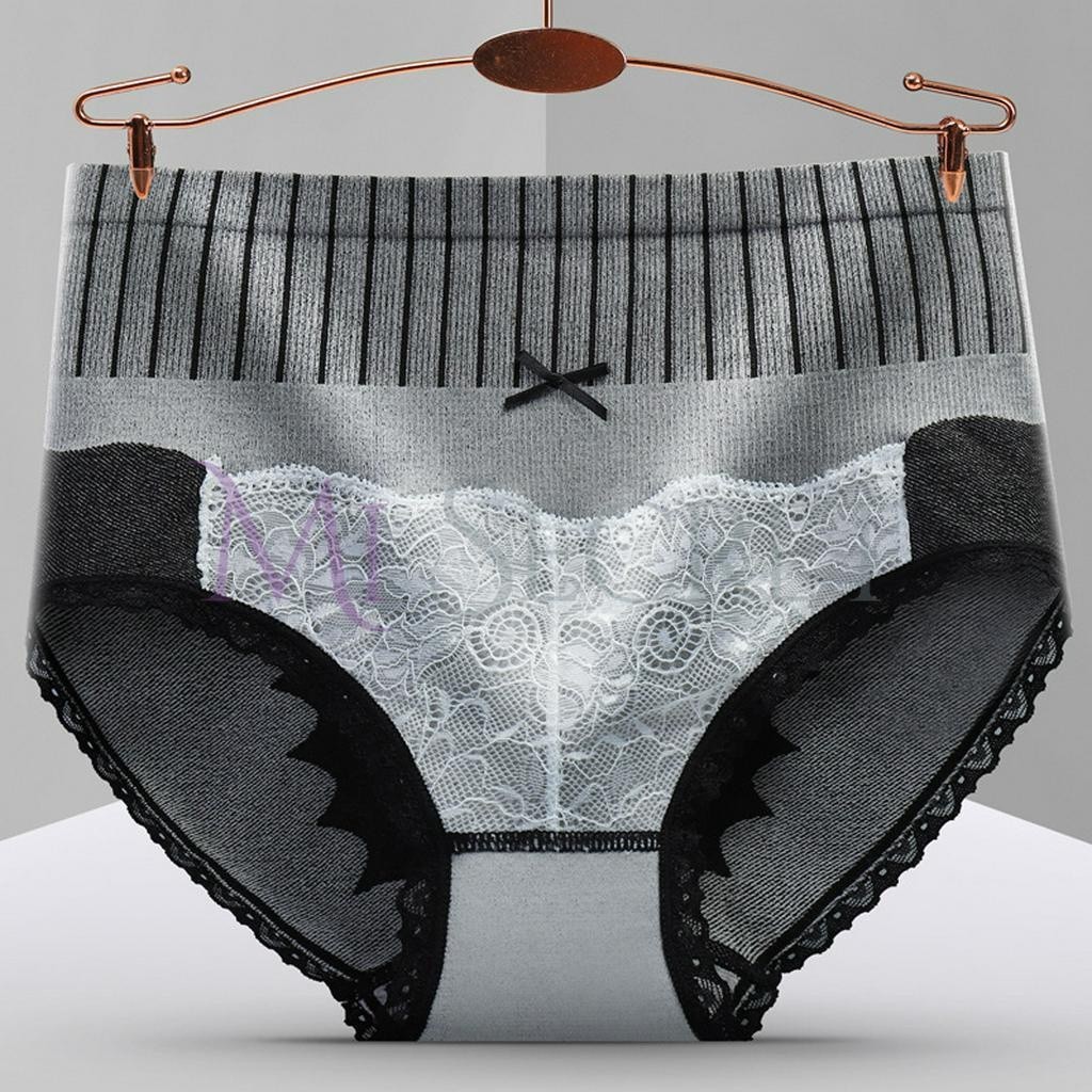 5PCs ready stock cotton panties women tummy control Hight waist panties ...