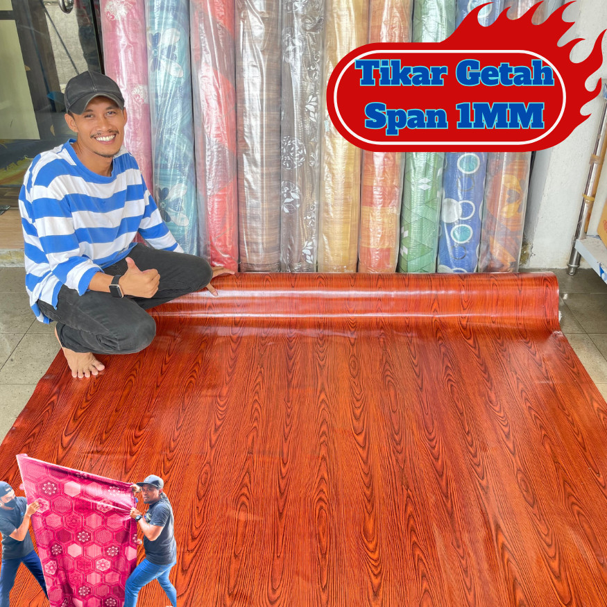 Tikar Getah Span Harga Kilang 1 roll ( 20 meter x 1.83m x 1mm ) Lapisan ...
