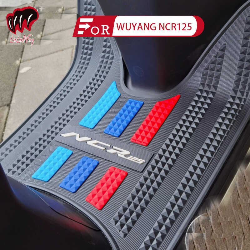Para sa Wuyang HONDA NCR125 Scooter Motorcycle Pedal Rubber Foot Skid Pad Floor Mat Carpet Water ...