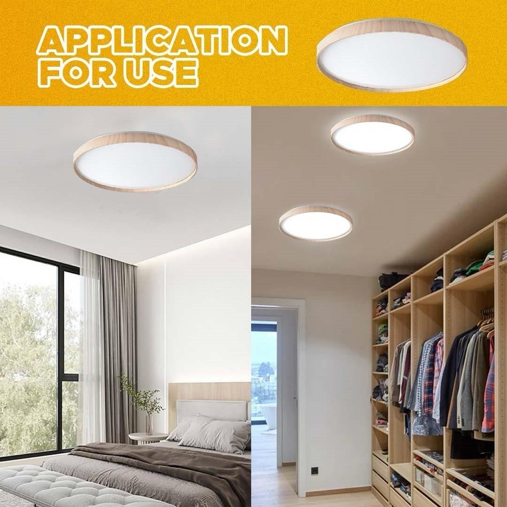 MUJI STYLE LED CEILING LIGHT ROUND SQUARE 3 COLOR LED CEILING LAMP ...