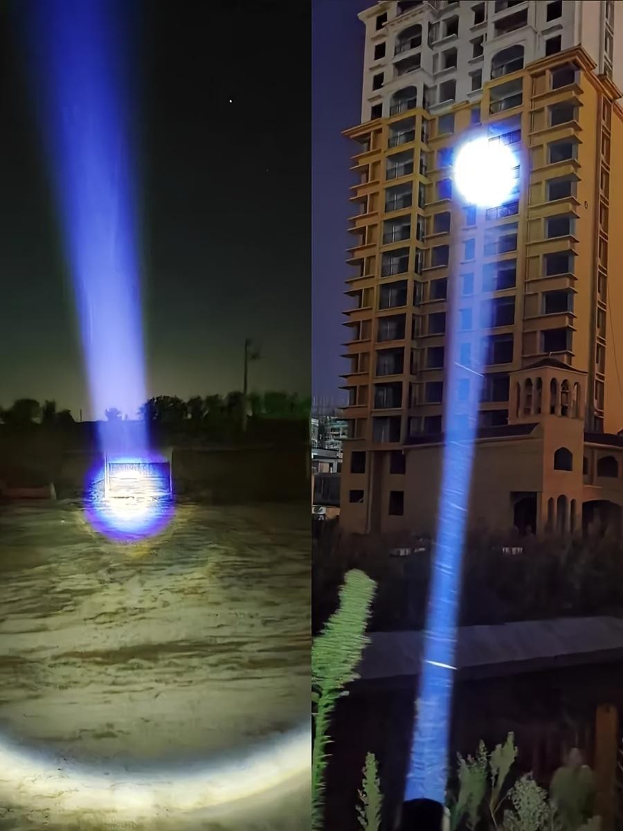LED Flashlight USB Rechargeable FlashLight Flashlights Zoom Long Shot ...