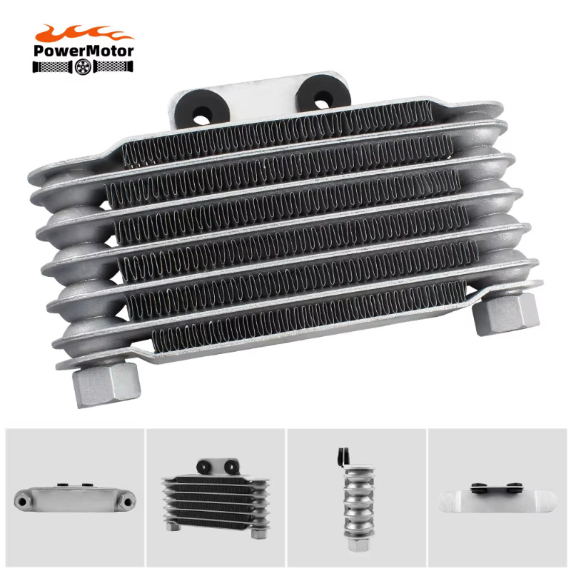 Radiator Oil Cooler Motorcycle Accessories 6 Row for Universal Yamaha ...