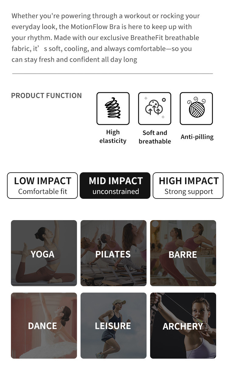 AirActive MotionFlow Bra Padded Sports Bra Lightweight Breathable Adjustable Straps Slim Fit ...