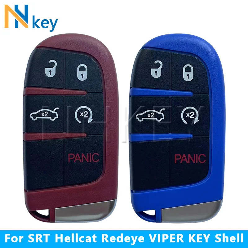 NH KEY 5Buttons Shell Fob For R/T Trackhawk Scat Pack/392/HEMI ...