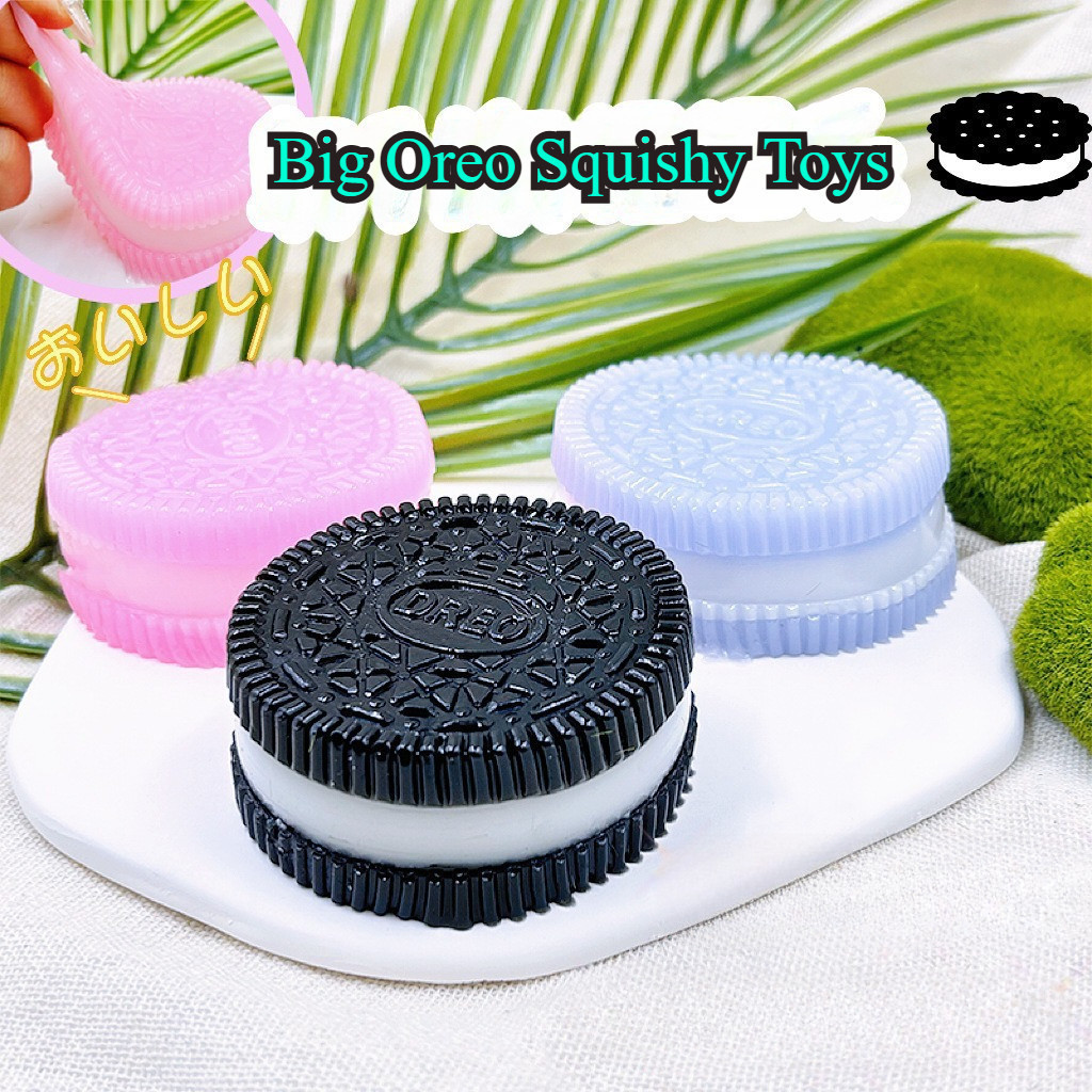 Big Oreo Squishy Toys Cartoon Cat Paw Taba Squeeze Pinching Toys ...