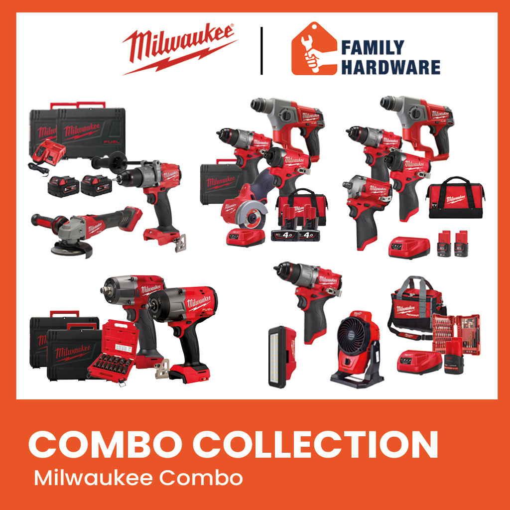 MILWAUKEE Combo Collection M12 Combo M18 Combo Essential Combo ...