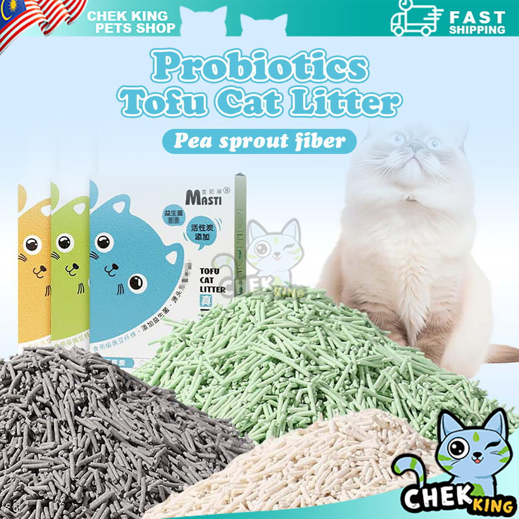 MASTI Probiotics Tofu Cat Litter 6L Premium Quality Flushable Cat ...