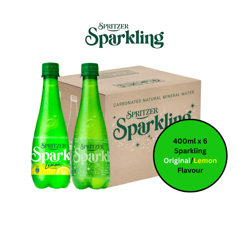 (FRESH BATCH) TPW Spritzer Sparkling Natural Mineral Water Spritzer Sparkling Water 400ML Air ...