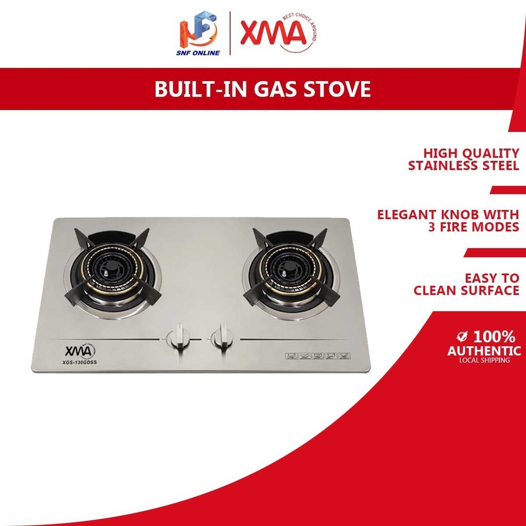 XMA Dapur Gas Tanam Tahan Karat Stainless Steel Premium Built-in Gas ...