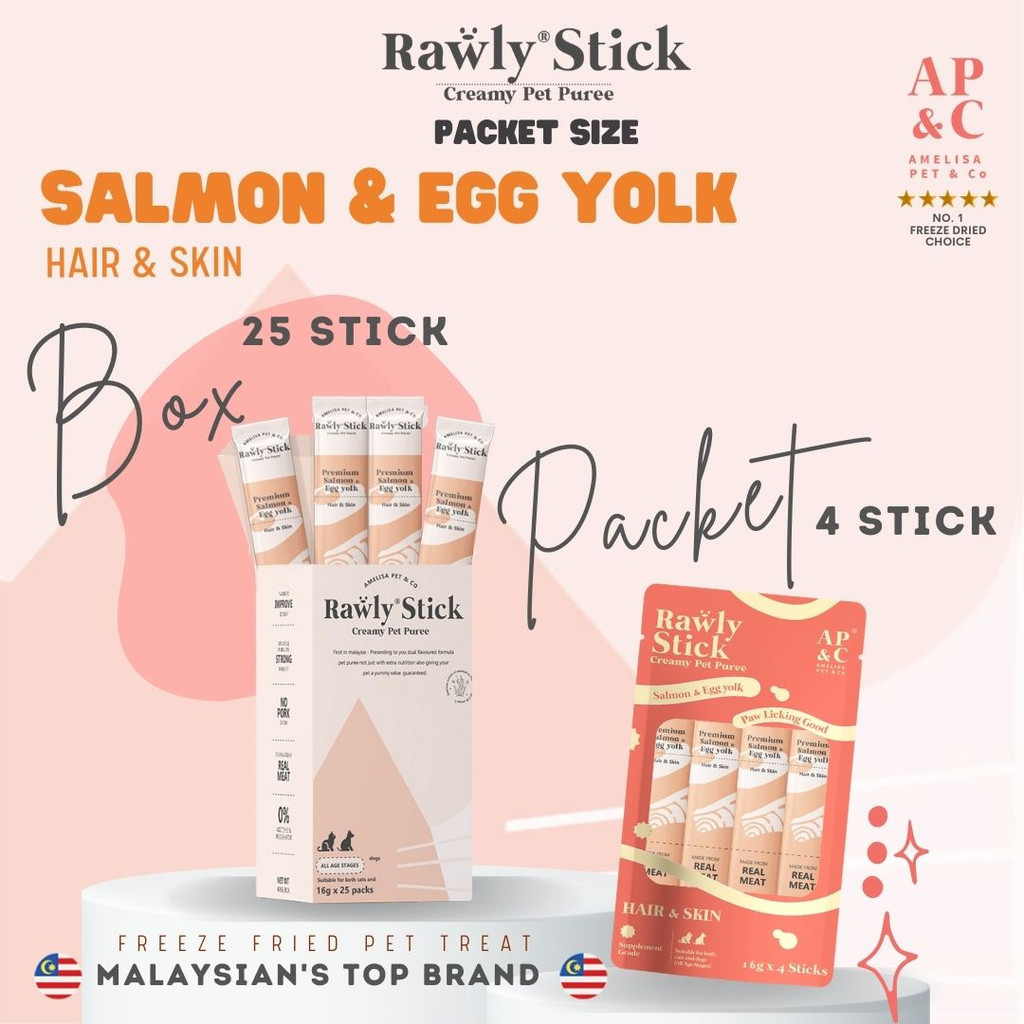 Amelisa Pet&Co Rawly 1 Pack Stick for Dog/ Cat 16g 猫狗通用生肉营养puree 1盒 ...