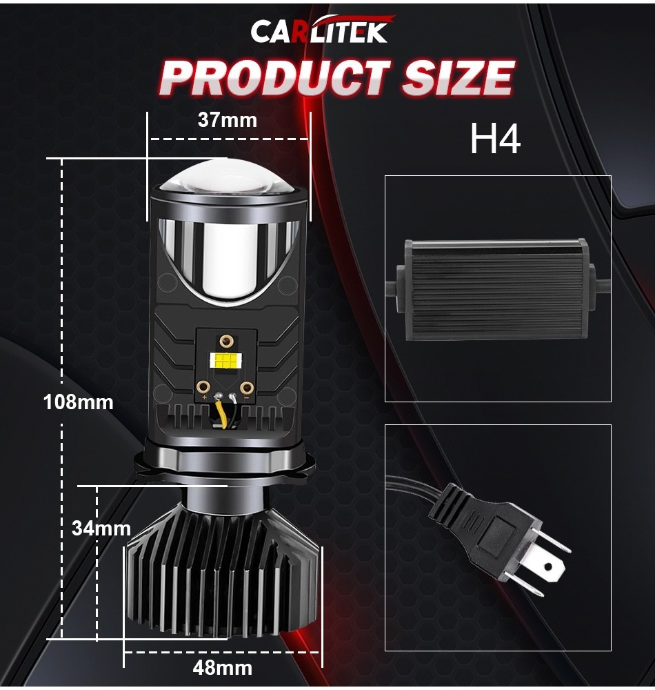 Projector H4 Lens 350000LM 860W Car bulbs LED MINI Car Headlight Bulbs ...