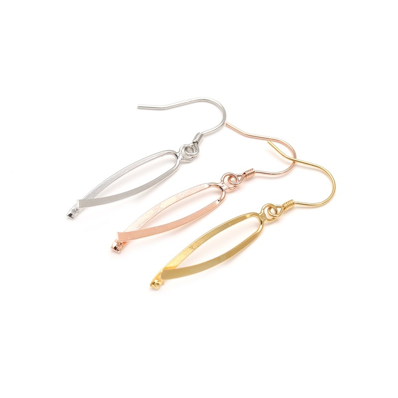 S925 Sterling Silver Earring Holder | Silver Buckle DIY Buckle Pendant ...