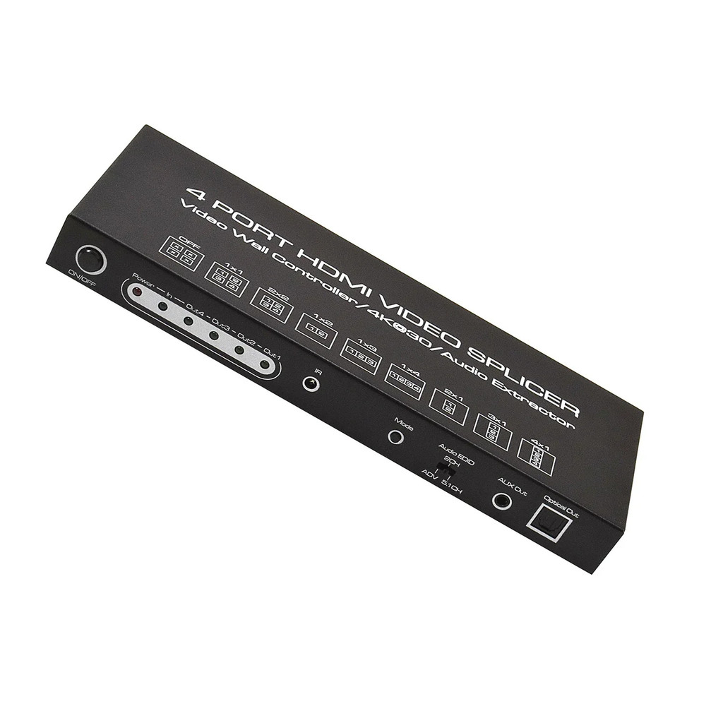 4K 2x2 TV Wall Controller Multi Monitor Splicing Processor 2x1 1x2 1x3 ...