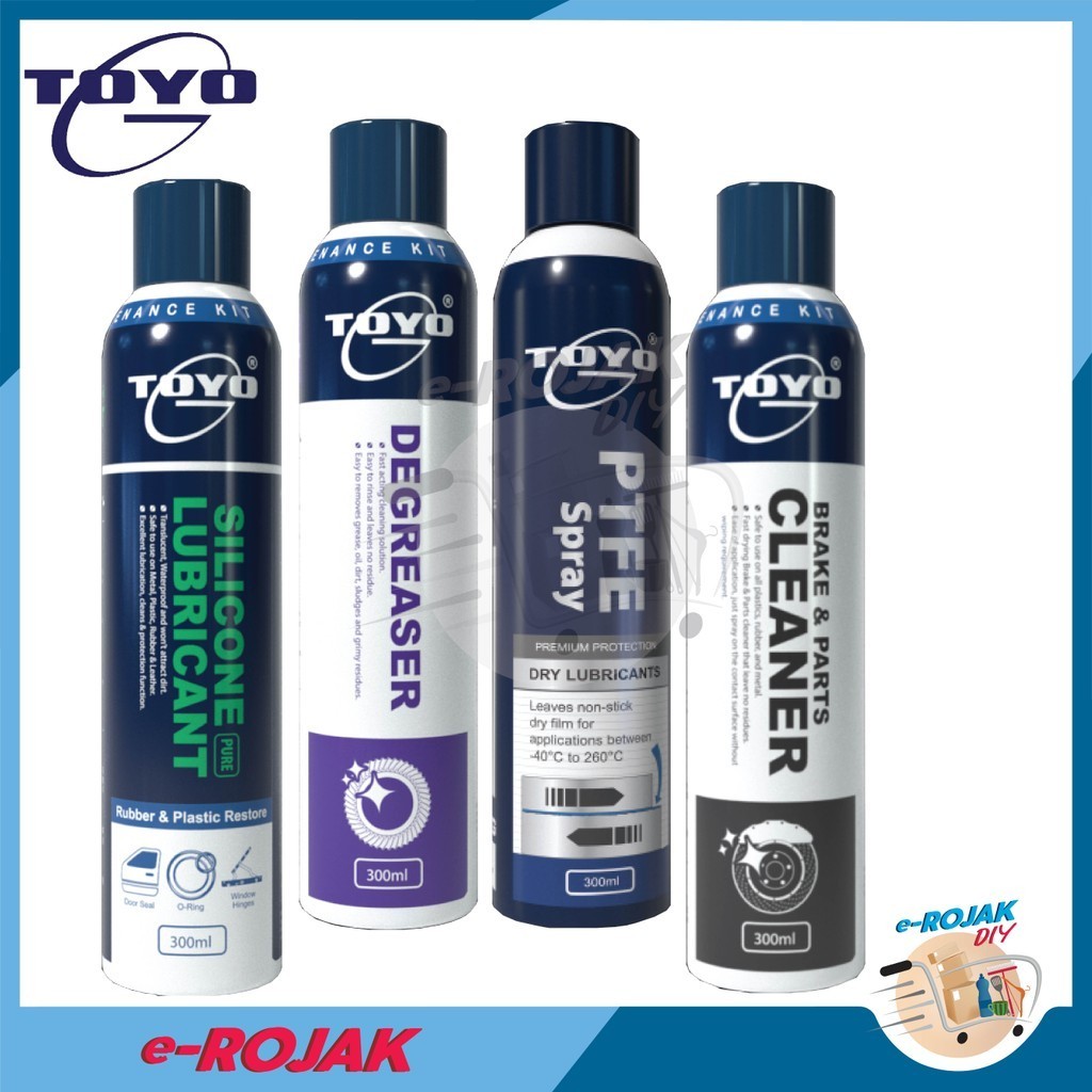 Toyo-G Silicone Lubricant /Degreaser /Ptfe Spray (Dry Lubricants ...