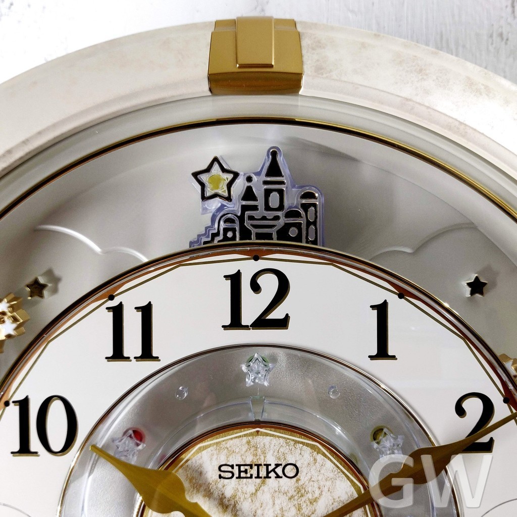100% ORIGINAL SEIKO Melodies in Motion Volume Light Sensor Wall Clock ...