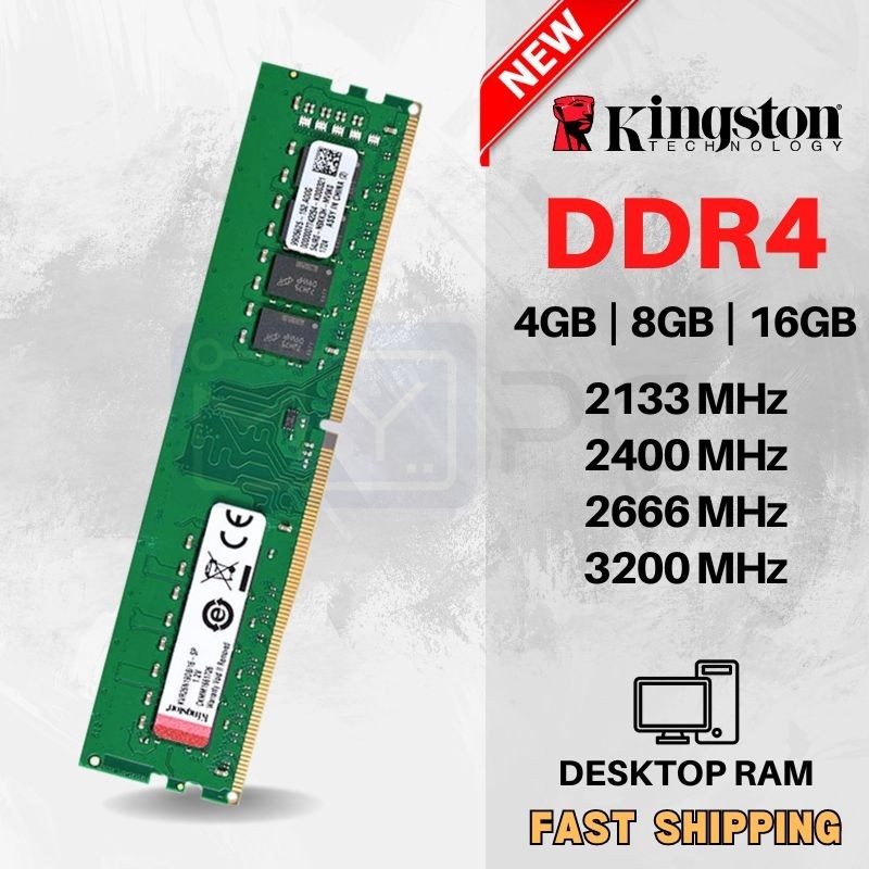 *Local Stock DDR4 Kingston 4GB 8GB 16GB 2400 2666 3200MHz Desktop PC RAM | Shopee Malaysia