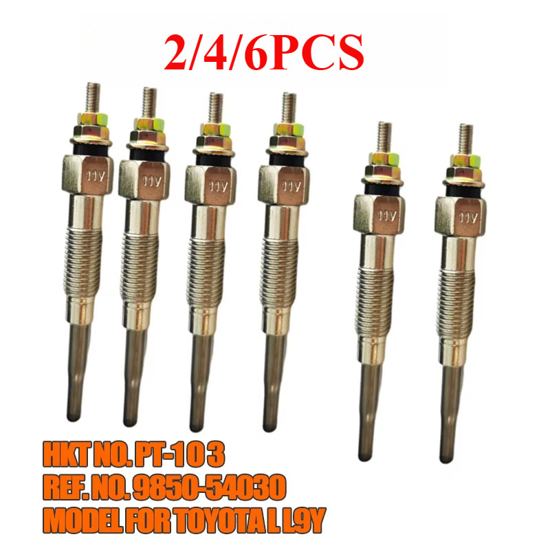 2/4/6PCS PT103 Turbo Diesel Heater Glow Plug 19850-54030 19850-78200-71 ...